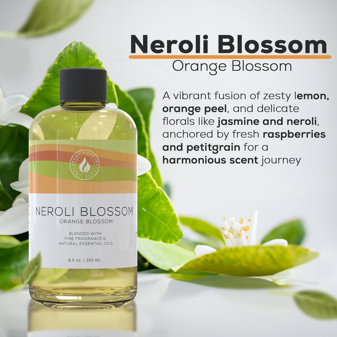 Neroli Blossom Diffuser Oil | Orange Blossom Scent – Aroma Country