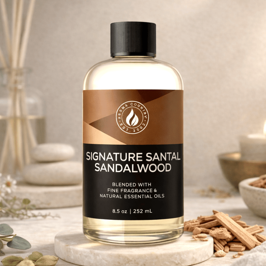Signature Santal Sandalwood Diffuser Oil | Luxury Scent Aroma Country