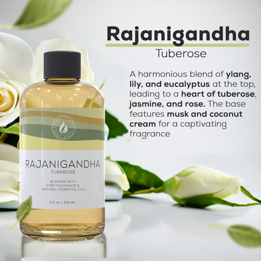 Rajanigandha Tuberose Diffuser Oil | Floral Fragrance – Aroma Country